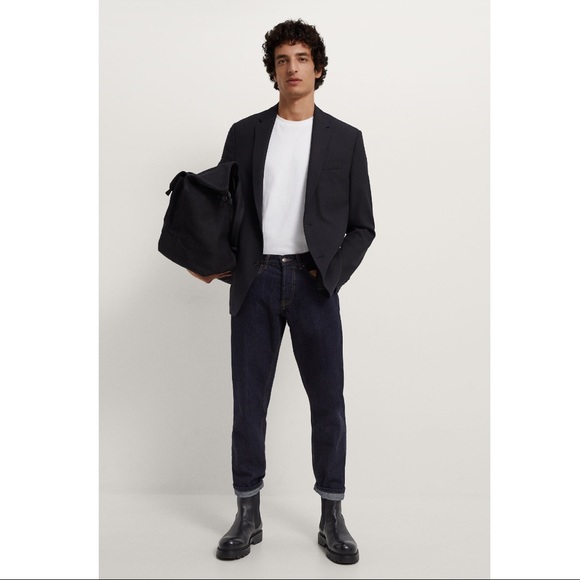 Zara | Suits & Blazers | Zara Wool Cool Comfort Blend Textured Everyday ...